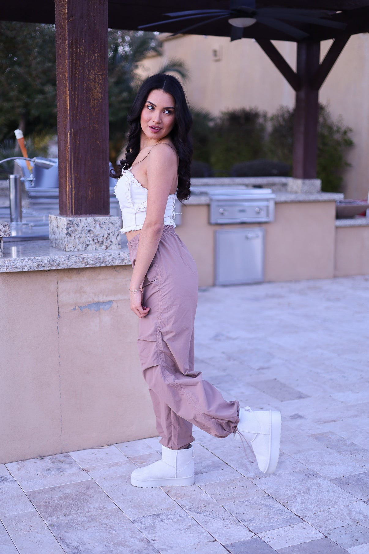 Cream Tube Top Corset Denim Top Adami Dolls